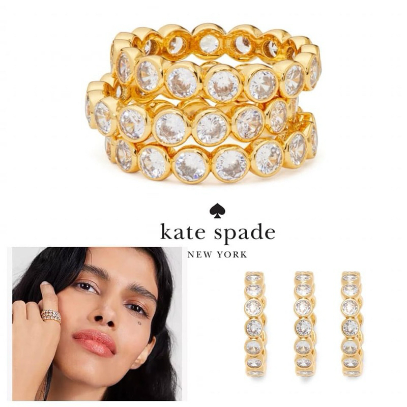 เซ็ทแหวน Kate spade Rings On The Dot Stacking Ring k9630 Set ไซส์ 7 ...
