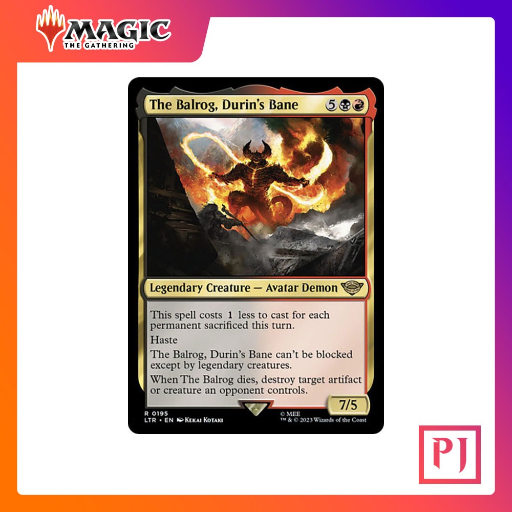[MTG] The Balrog, Durin's Bane [LTR] [MULTI] [RARE] [NORMAL] [ENG ...