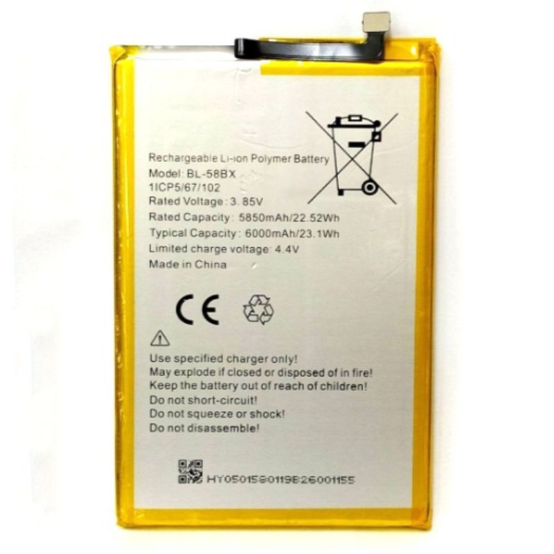 แบตเตอรี่ infinix Hot 10s แบตเตอรี่ BL58BX รับประกัน 3 เดือน มีบริการ ...