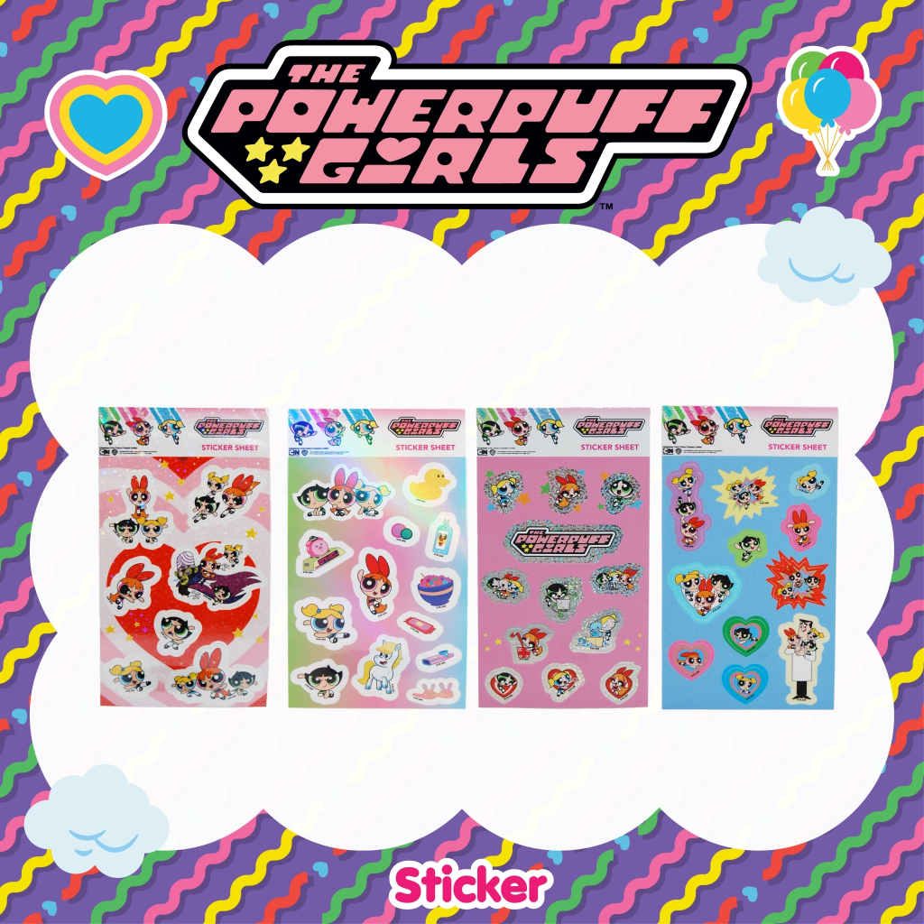 POWERPUFF GIRLS SHEET STICKER | Shopee Thailand