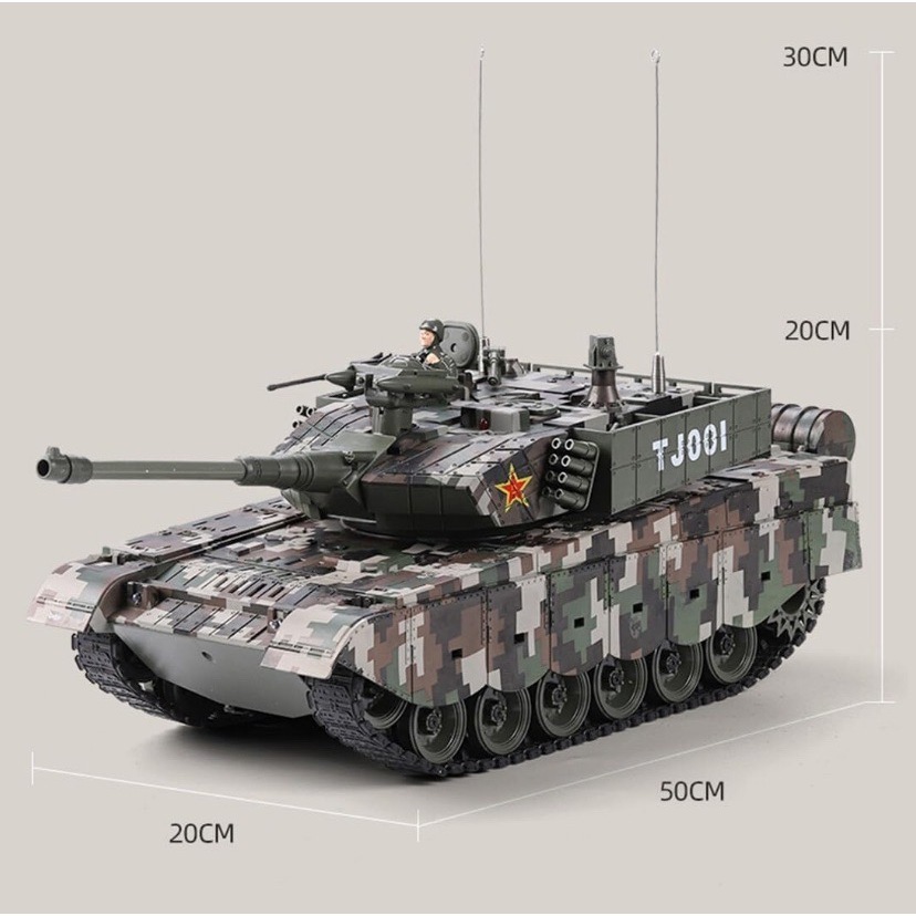 รถถังบังคับ BATTLE TANK 1/18 RC รถทหารสมจริง บังคับวิทยุ 2.4GHz ZY021 ...