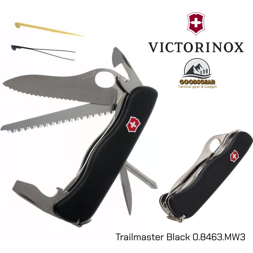 มีดเอนกประสงค์ Victorinox รุ่น Trailmaster Black 0.8463.MW3 | Shopee ...