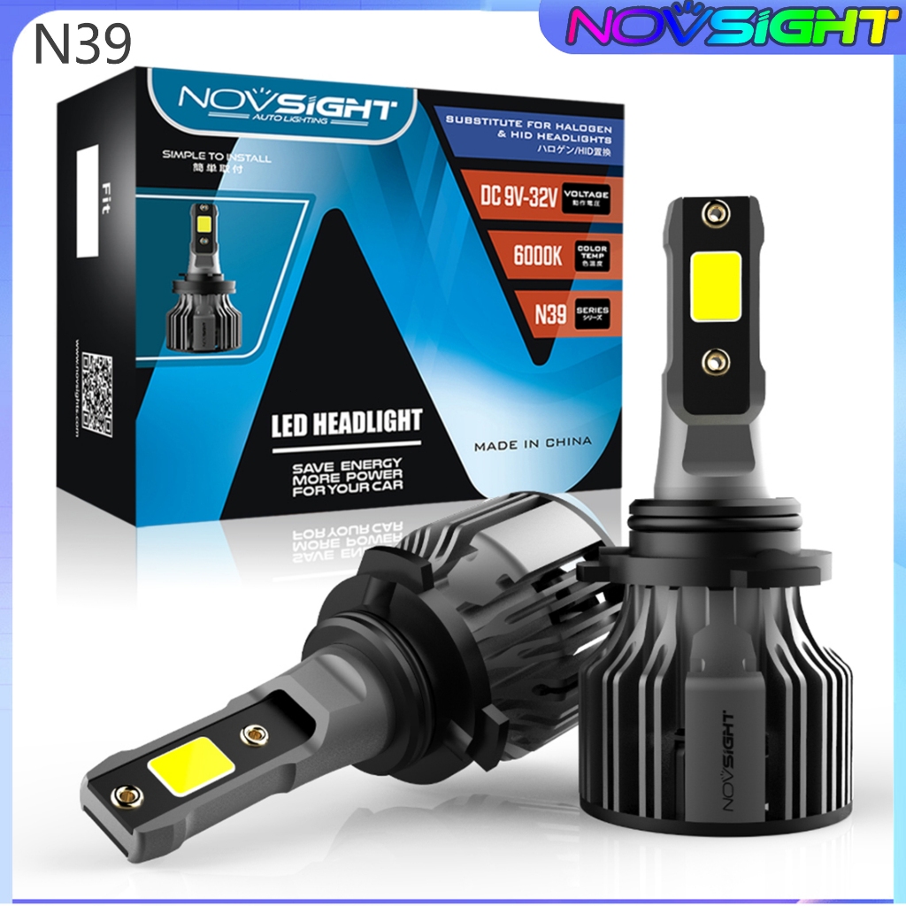Novsight N39 ไฟหน้ารถ รับประกัน 2 ปี 9005 9006 H4 H7 H11 880 881 หลอดไฟ ...