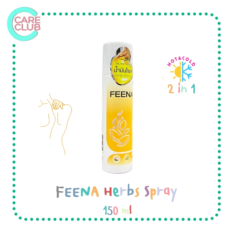 Feena Herbs Spray ฟีน่า เฮิร์บ มอยเจอร์ สเปรย์ สารสกัดจากไพลธรรมชาติ ...