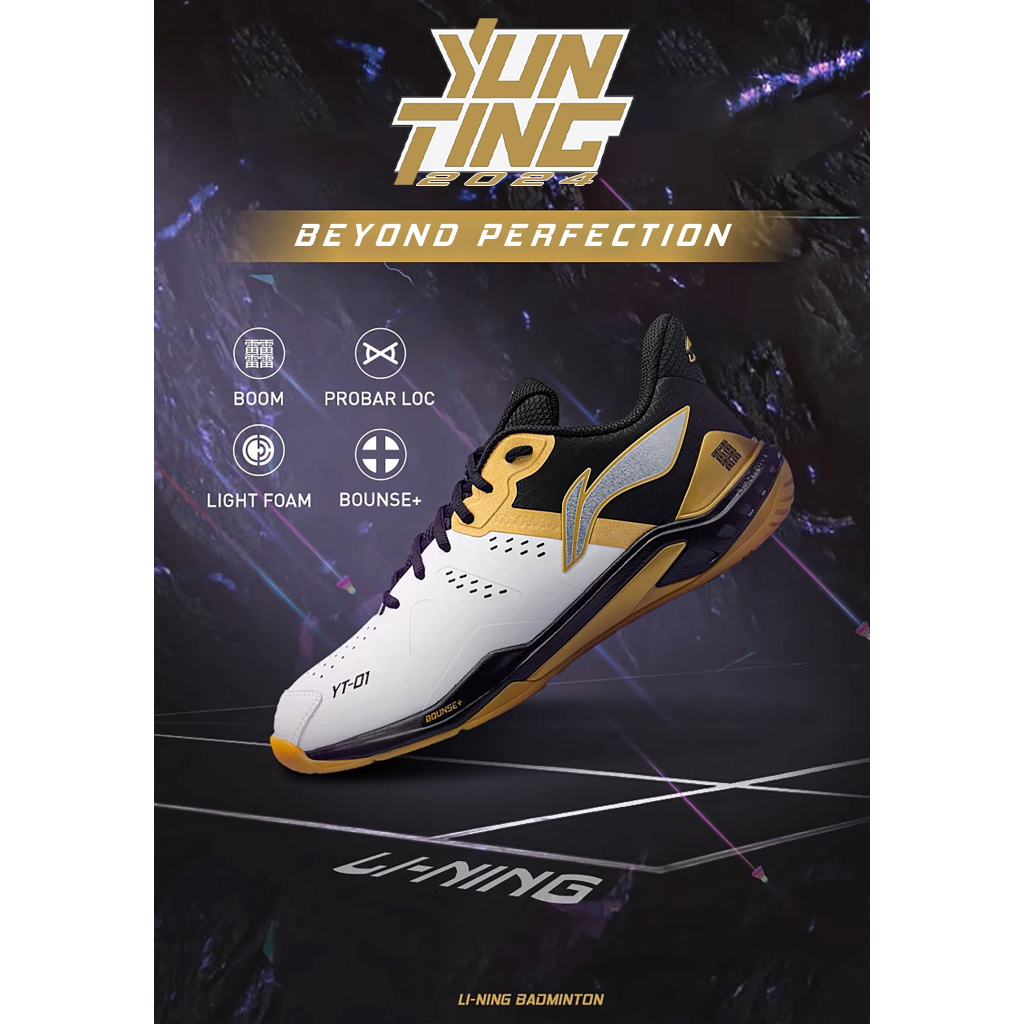 รองเท้าแบดมินตัน LI-NING YUN TING 2024 : Thunder Cloud ประกันศูนย์ไทย ...