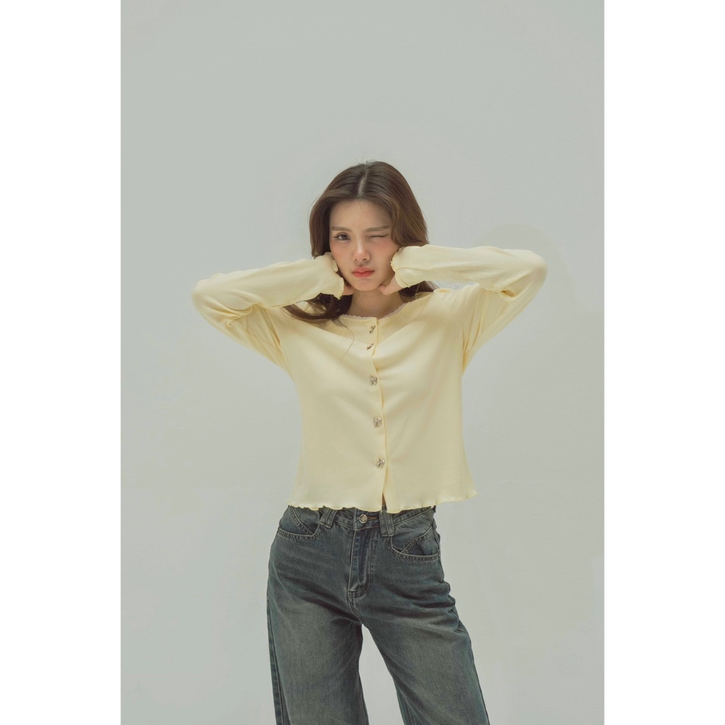 chuuchop(C8347)Candy Cardigan Ver.2 คาดิแกนแขนยาว | Shopee Thailand