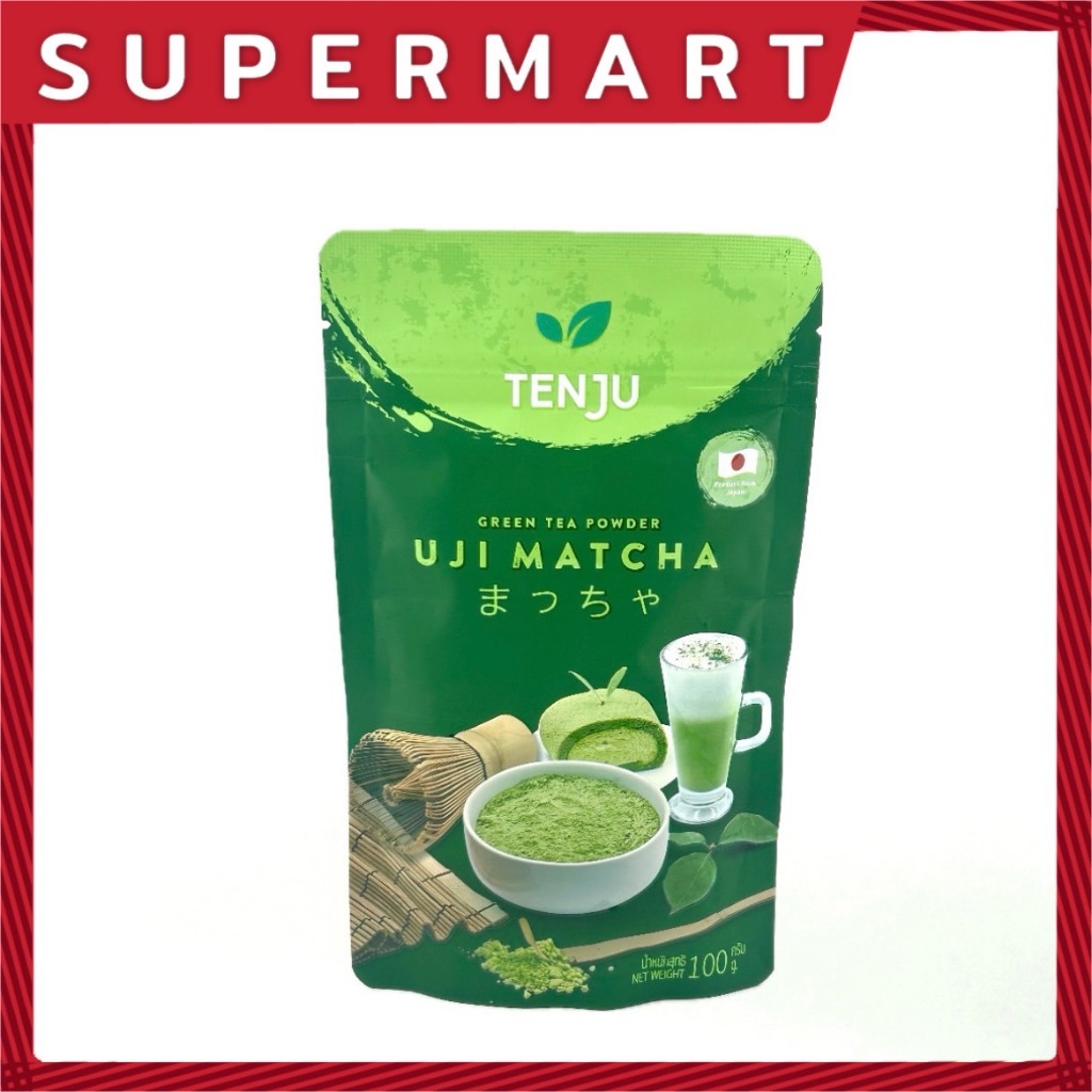 SUPERMART TENJU UJI MATCHA GREEN TEA Powder Base 100 g. #1108542 | Shopee Thailand