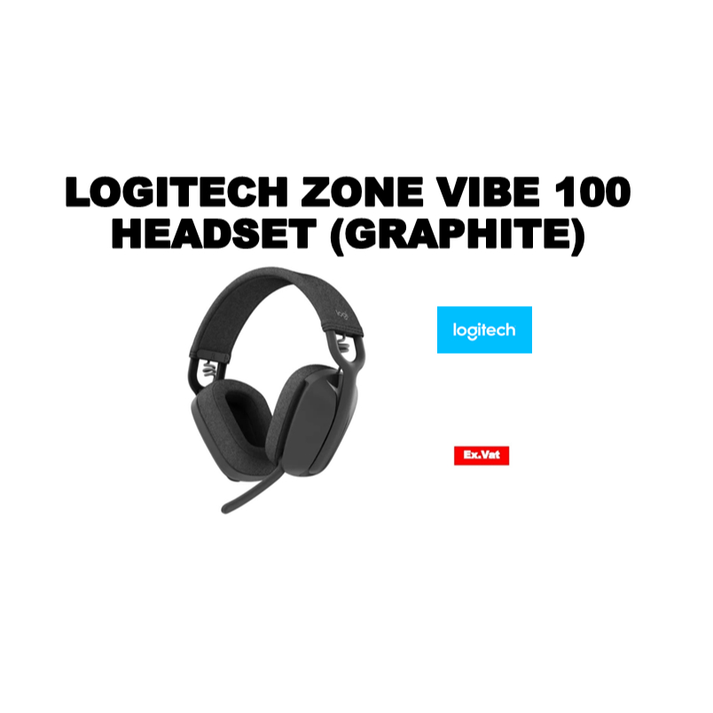 LOGITECH ZONE VIBE 100 HEADSET (GRAPHITE) | Shopee Thailand