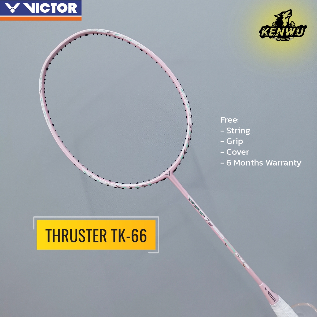 ไม้แบด Victor รุ่น Thruster TK-66 (สีใหม่) รุ่นยอดนิยม น้ำหนักเพียงแค่ ...