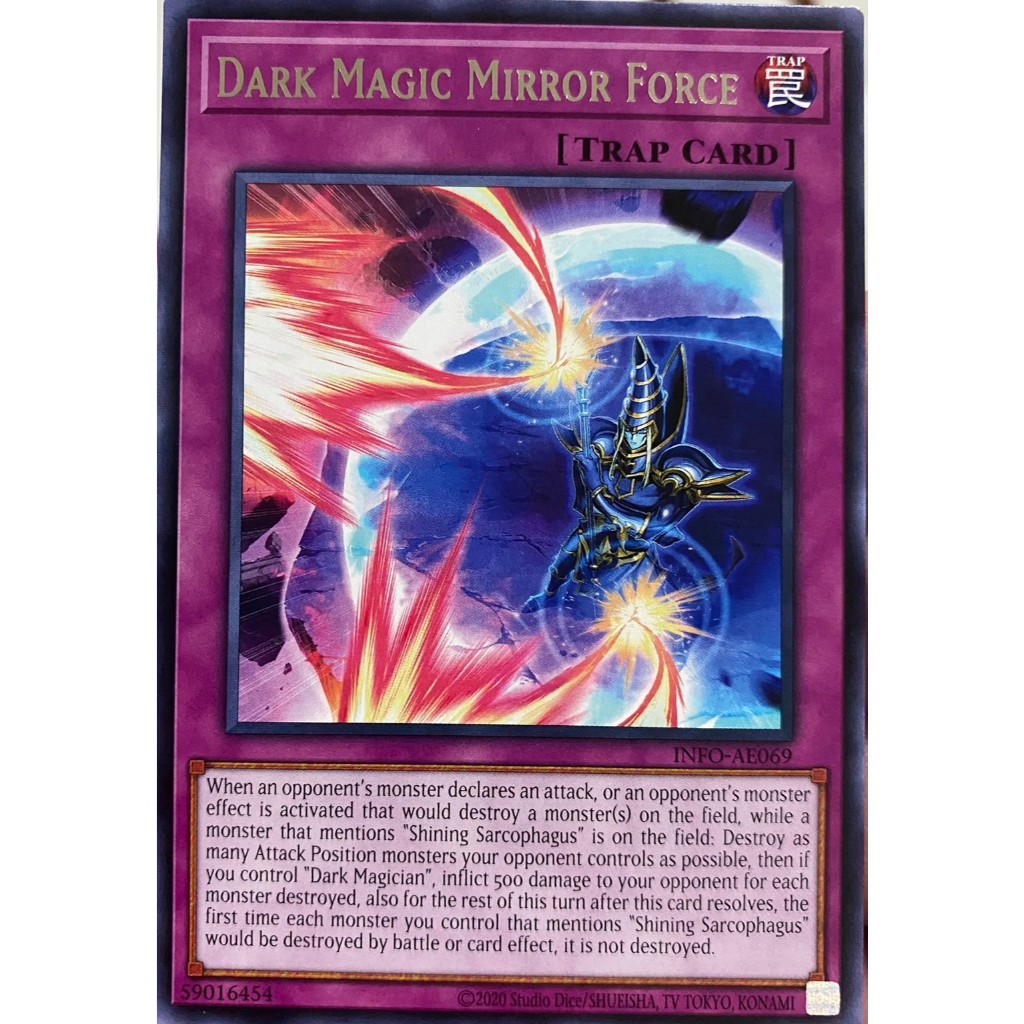 Yugioh Asia-Eng [INFO-AE069] Dark Magic Mirror Force (Rare) การ์ดยูกิ ...