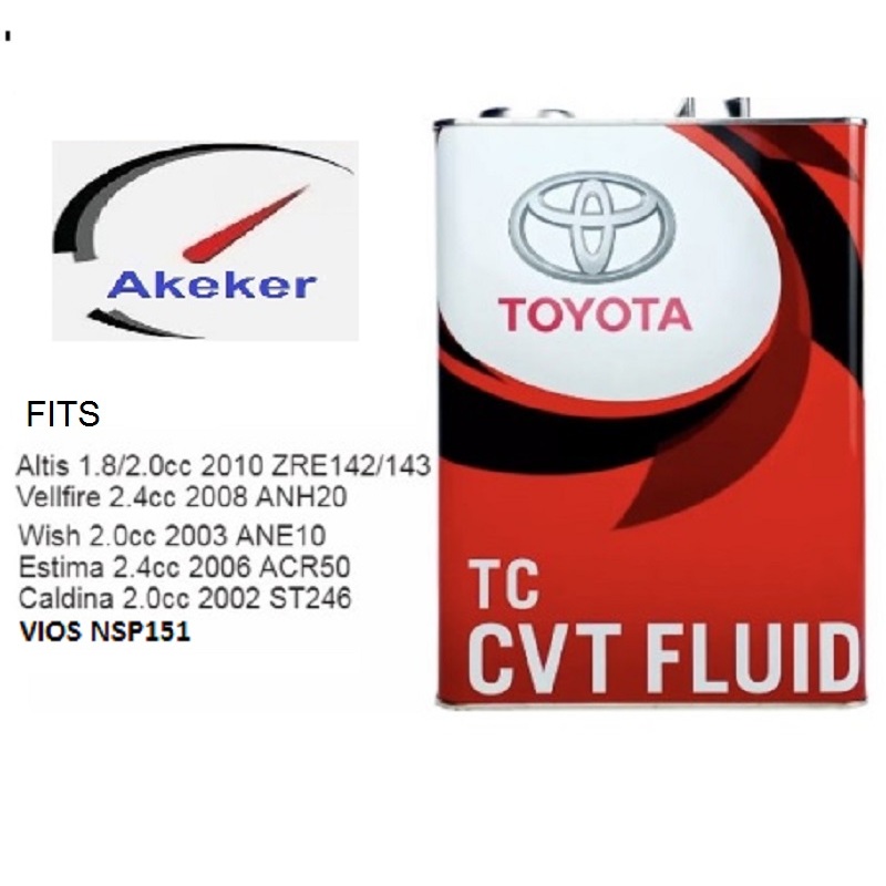 08886-02105 Toyota CVT TC ATF Gear Oil (4 liter) For CAMRY HYBIRD PRIUS ...