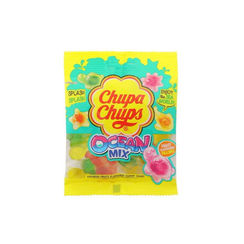 จูปาจุ๊ปกัมมี่โอเชี่ยนมิกซ์ผลไม้ 60 กรัม Chupa Chups Gummy Ocean Mix Fruit 60 g. | Shopee Thailand