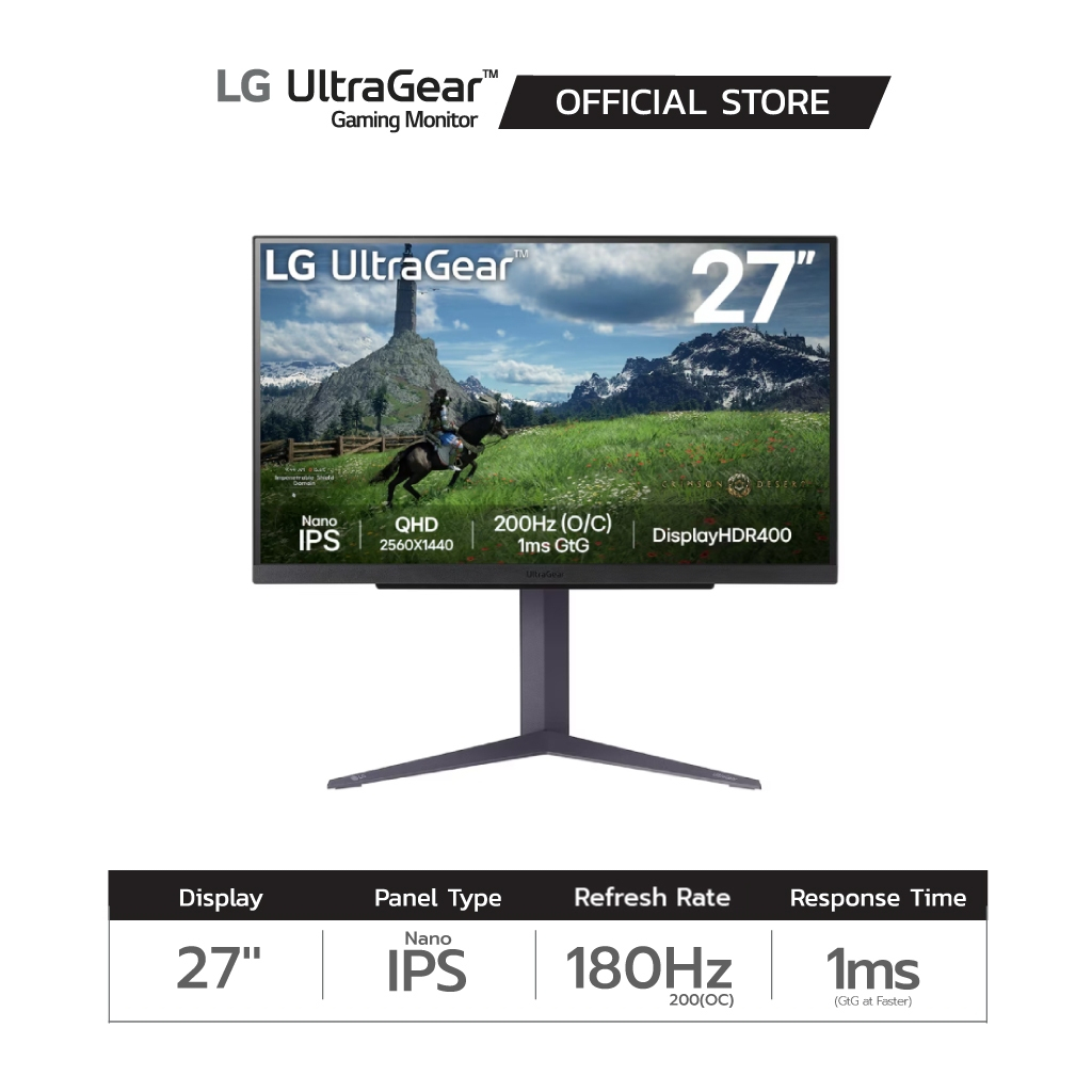 LG UltraGear™ Gaming Monitor 27GS85Q-B | 27" | Nano IPS | 1ms | 180Hz ...