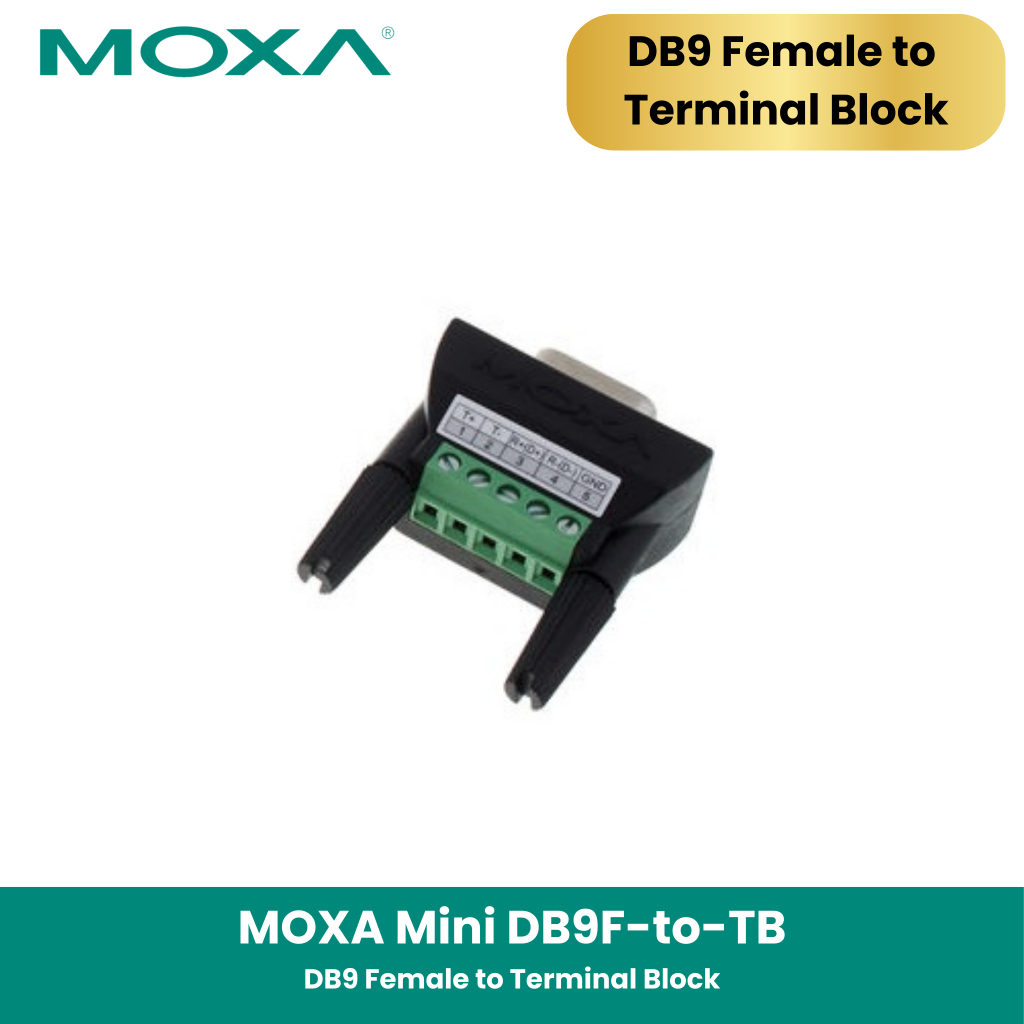 MOXA Mini DB9F-to-TB DB9 Female to Terminal Block | Shopee Thailand