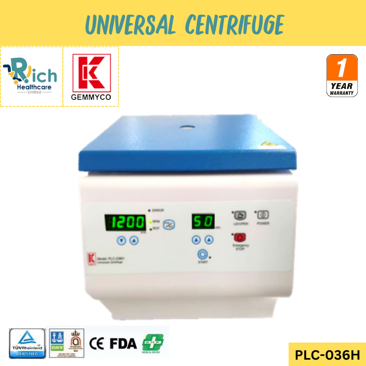 Gemmy Centrifuge เครื่องปั่นเหวี่ยงตกตะกอนชนิดตั้งโต๊ะ [PLC-036H] [รับประกันคุณภาพ 1 ปี ...