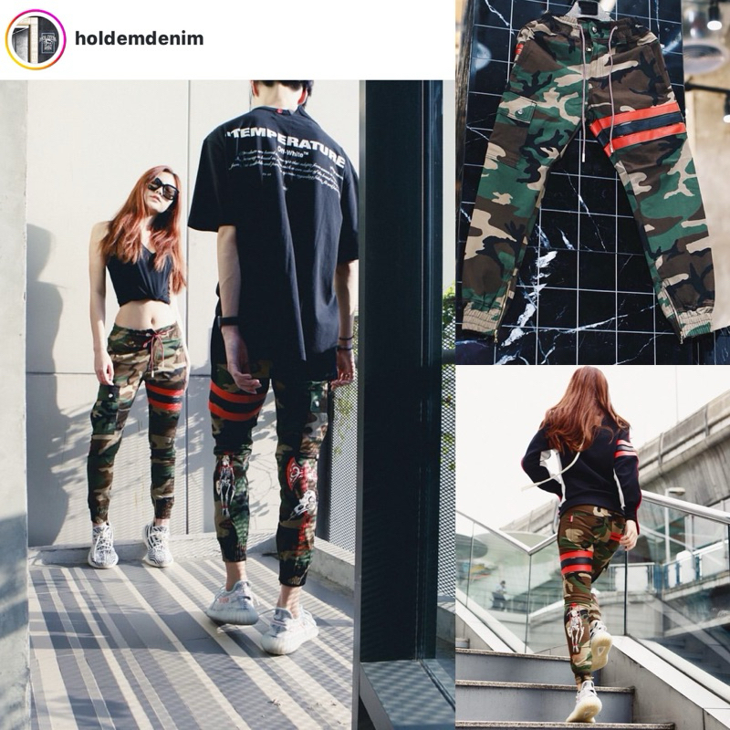 กางเกง holdemdenim xs ลายสวย | Shopee Thailand