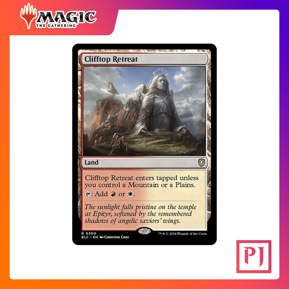[MTG] Clifftop Retreat [BLC] [LAND] [RARE] [NORMAL] [ENG] (การ์ดเมจิค ...