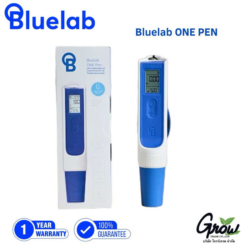 Bluelab One Pen 3 in 1 เครื่องวัดค่า pH, EC/PPM และอุณหภูมิแบบ 3-in-1 ...