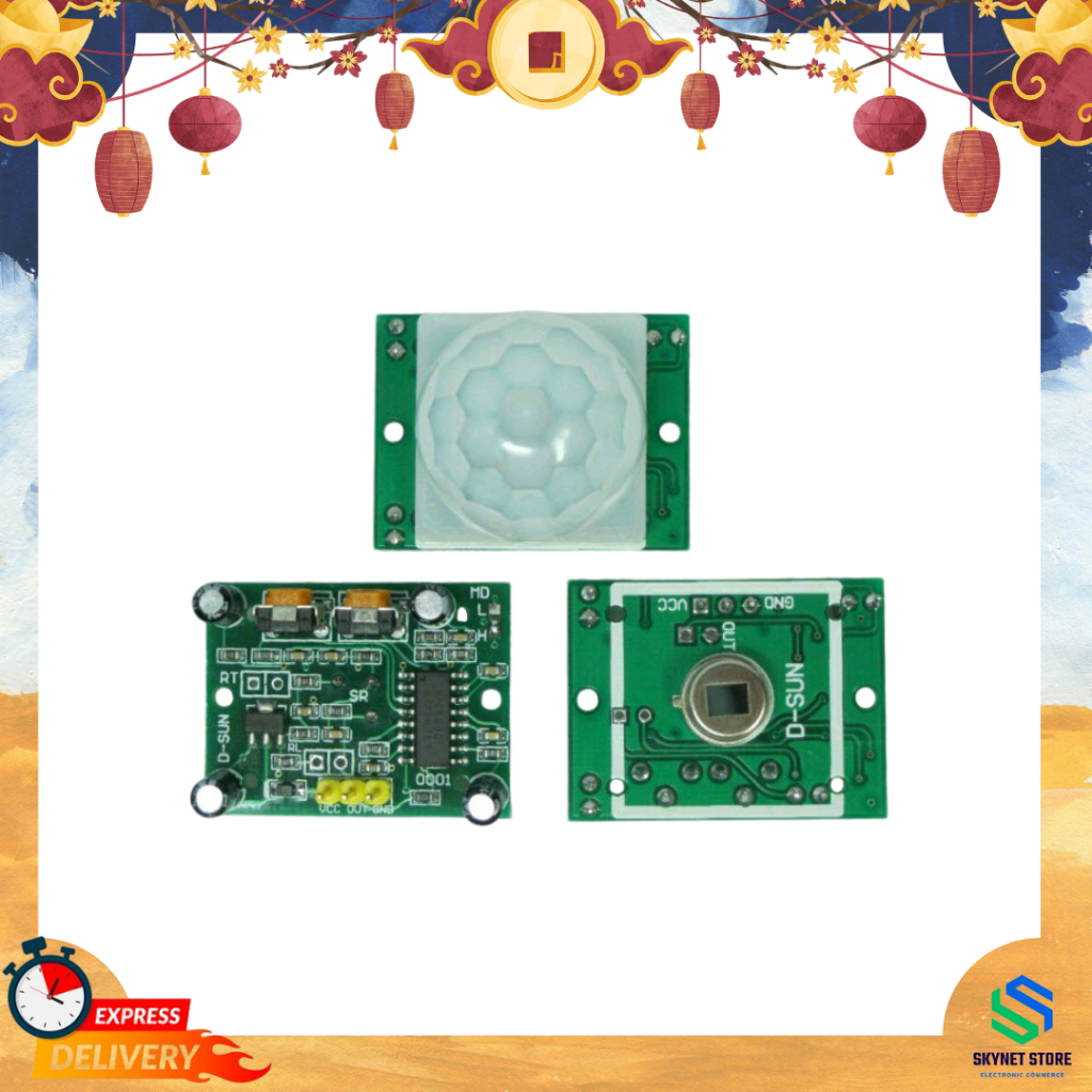 HC-SR501 Human infrared sensor module pyroelectric infrared sensor PIR ...