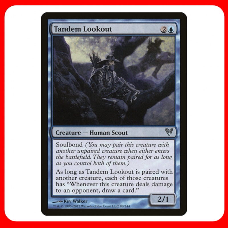[MTG] Tandem Lookout [AVR] [BLUE] [UNCOM] [NORMAL] [ENG] (การ์ดเมจิค ...