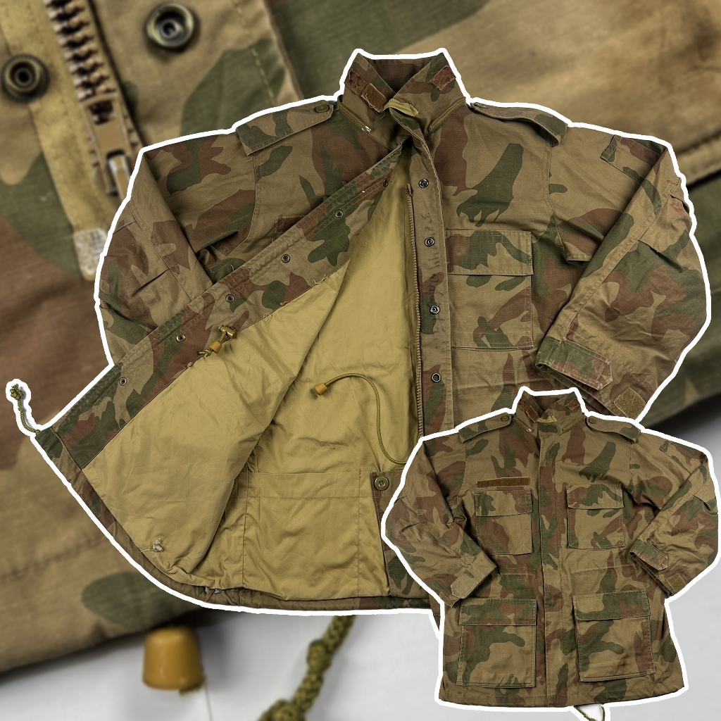 แจ็คเก็ตวินเทจ Vintage1989 Military Pakistan Army Desert Camo แจ็คเก็ต ...