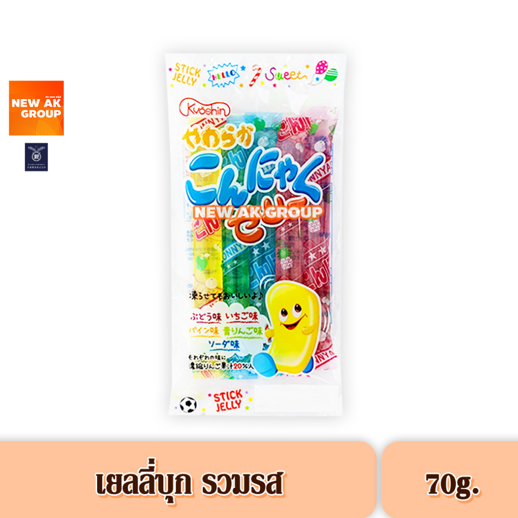 Kyoshin Konjac Stick Jelly - เยลลี่บุก รวมรส ขนาด 5 ชิ้น | Shopee Thailand