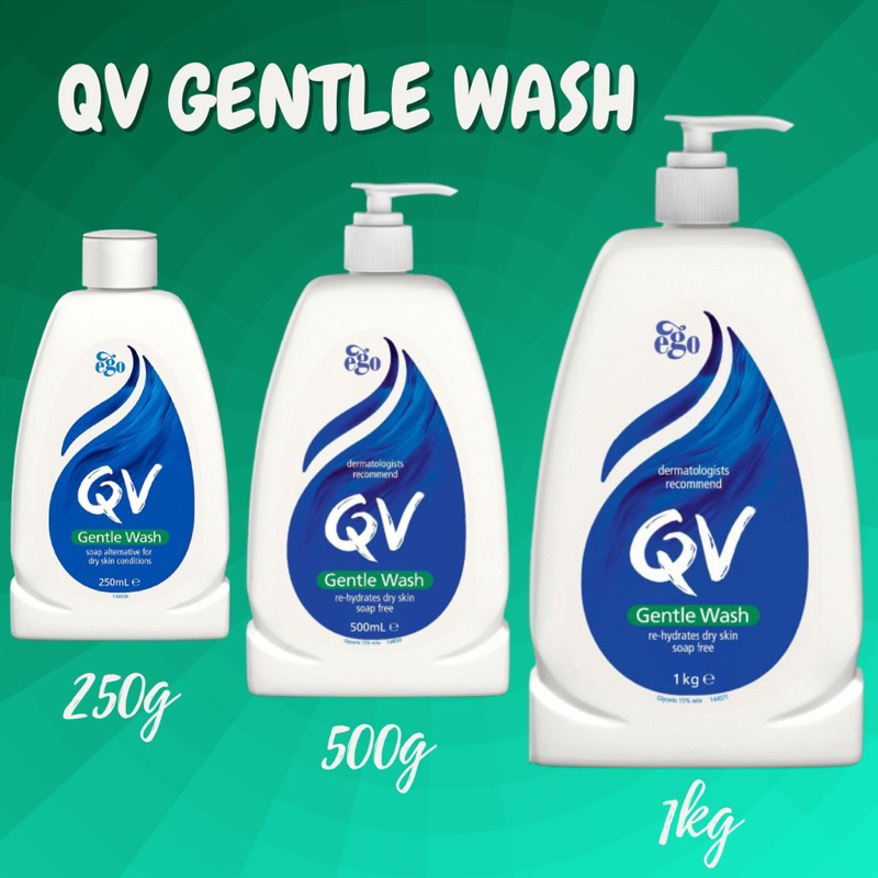 QV Gentle Wash 250g / 500g / 1kg for sensitive skin | Shopee Thailand