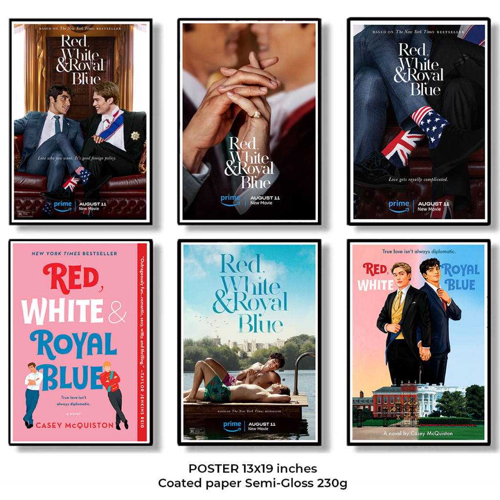 Red, White & Royal Blue Poster (2023) โปสเตอร์ภาพยนต์ รักของผมกับ ...