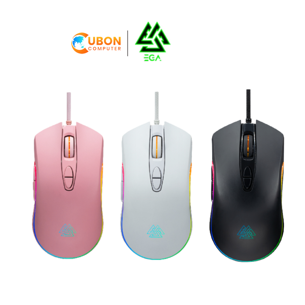 MOUSE เมาส์ EGA TYPE M10 GAMING (มี 3 สี) | Shopee Thailand