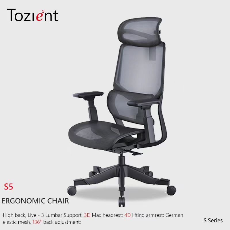 ToZient รุ่น S5 ergonomic chair office chair เก้าอี้โฮมออฟฟิศ | Shopee ...