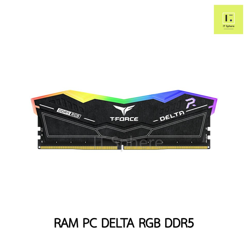 Ram DDR5 T-force delta สีดำ สีขาว 16-32 GB 16GB 32GB 64GB 16x1gb 16x2gb ...