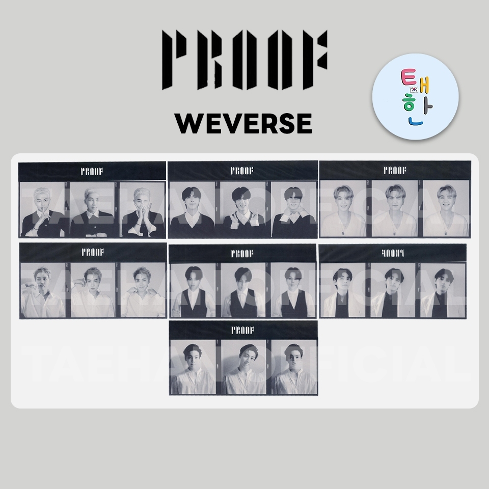 พร้อมส่ง [BTS] 3CUT PHOTO BTS 'PROOF' [Weverse Shop] | Shopee Thailand