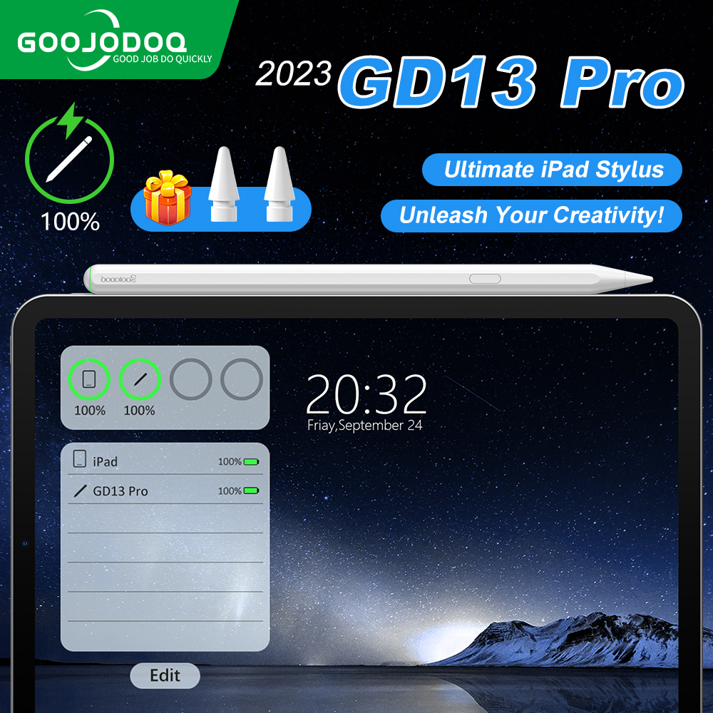 GOOJODOQ GD13 Pro Wireless Charging Stylus with Palm Rejector, Suitable ...
