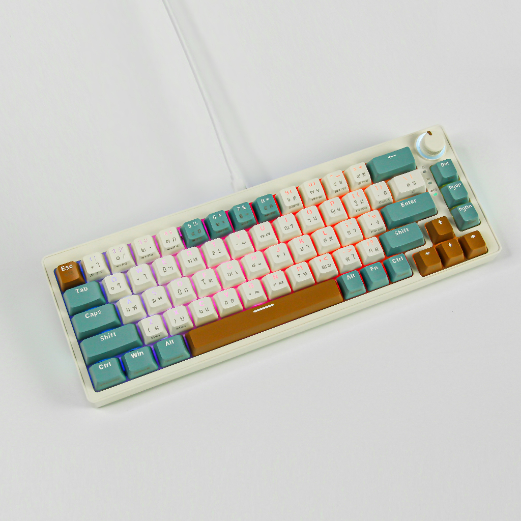 ⚡พร้อมส่งจากไทย⚡Zifriend ZA68 Mechanical Keyboard 68ปุ่ม คีย์บอร์ดไร้ ...