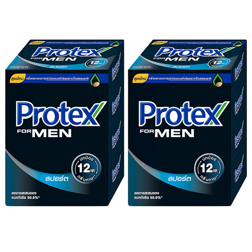 PROTEX โปรเทคส์ สบู่ก้อน ฟอร์เมน สูตรสปอร์ต ขนาด 60 กรัม X 2 แพ็ค (แพ็ค 4 ชิ้น รวม 8 ก้อน ...