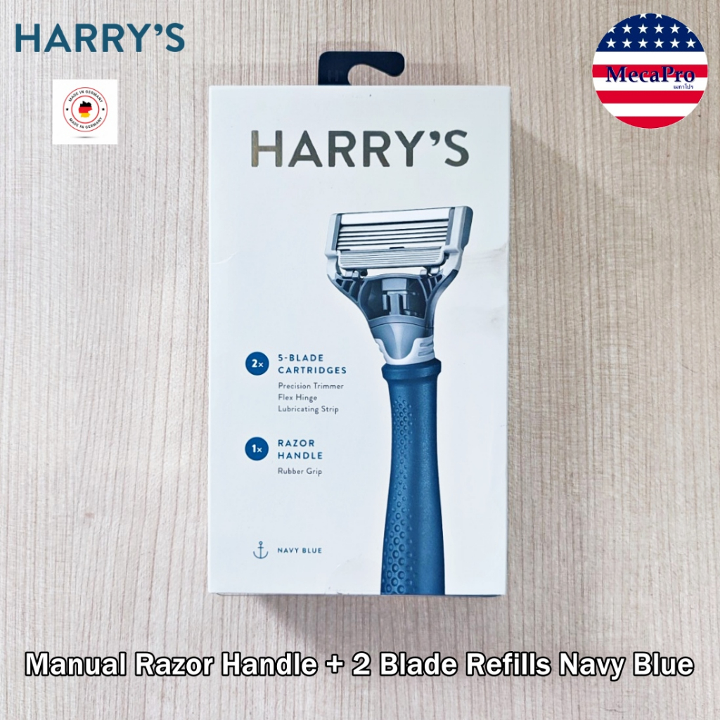 Harry's® Manual Razor Handle and 2 Blade Refills ชุดมีดโกน มีดโกนหนวด ...