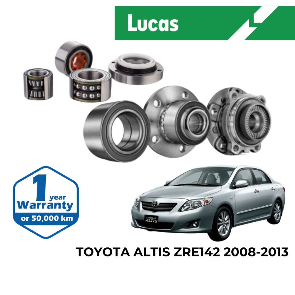 LUCAS ลูกปืนล้อ หน้า และ หลัง สำหรับ Toyota Altis ZRE142 ปี 2008-2013 ...