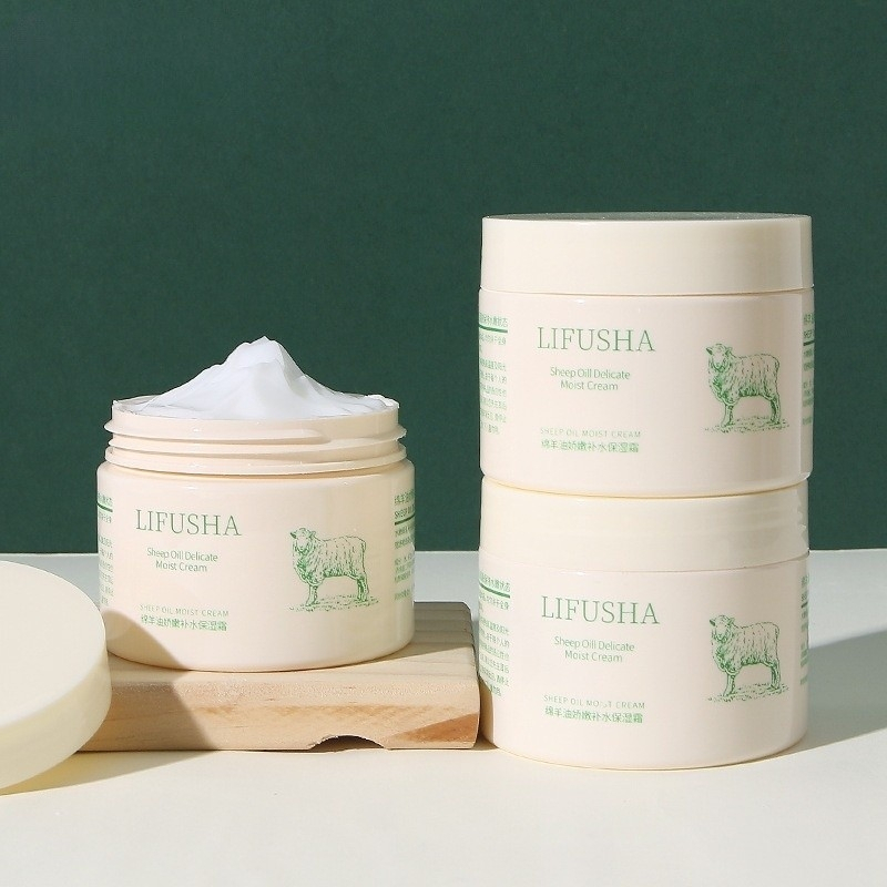 LIFUSHA ครีมน้ำมันแกะ ลาโนลินไวท์เทนนิ่งครีม ผิวชุ่มชื้นหลังจากทา 140g ...