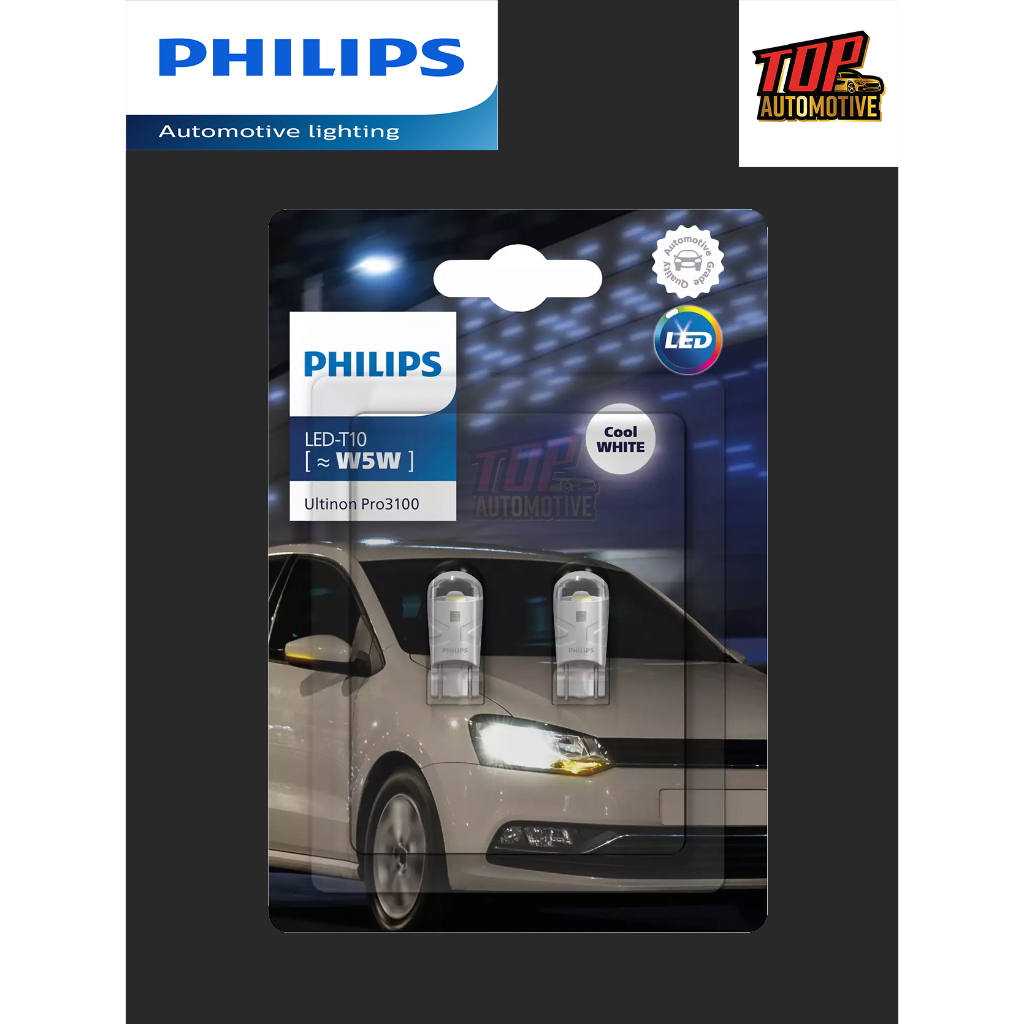 Philips T10 Ultinon LED 6500k ไฟหรี่ รุ่น Pro3100 รับประกัน 1ปี (ของแท้ ...