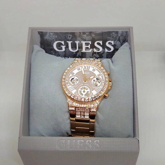 GUESS นาฬิกาข้อมือผู้หญิง รุ่น GW0320L3 สีโรสโกลด์ มือสอง สภาพใหม่ ...