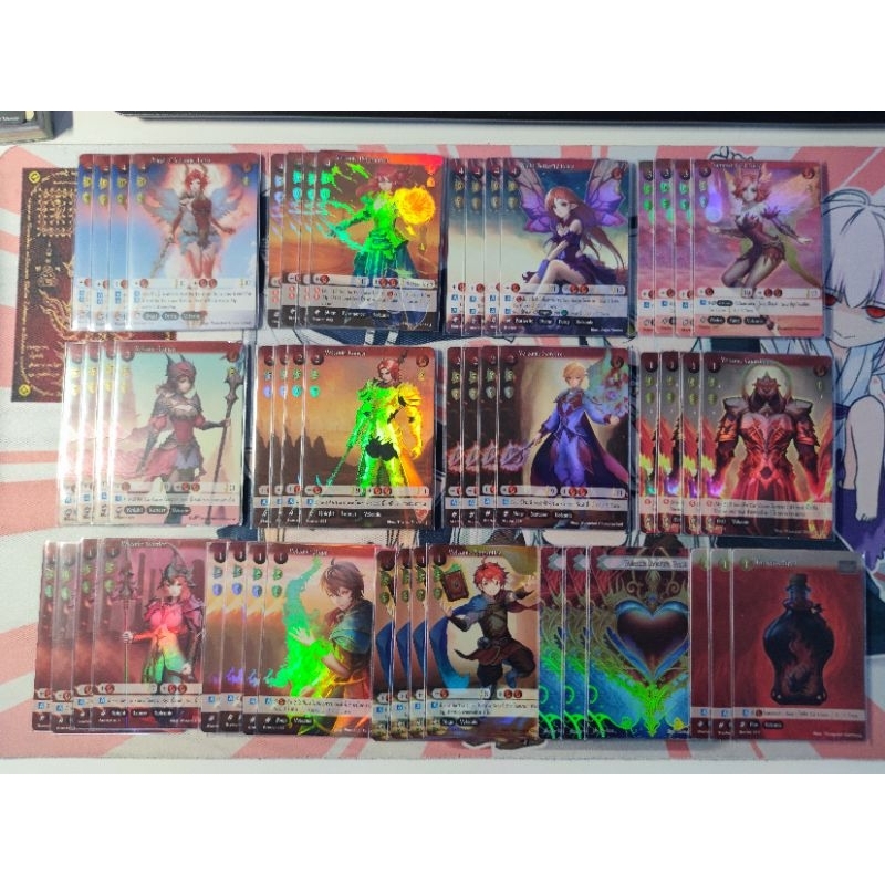 Complete Deck Volcanic Rainbow Foil Summoner Master | Shopee Thailand