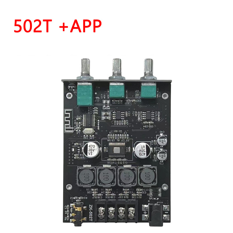 WuzhiAudio แอมป์จิ๋ว ZK 502T ของแท้ บลูทู ธ 5.0 ซับวูฟเฟอร์เครื่องขยายเสียง กำลังขับ 2*50W แอมป์ ...