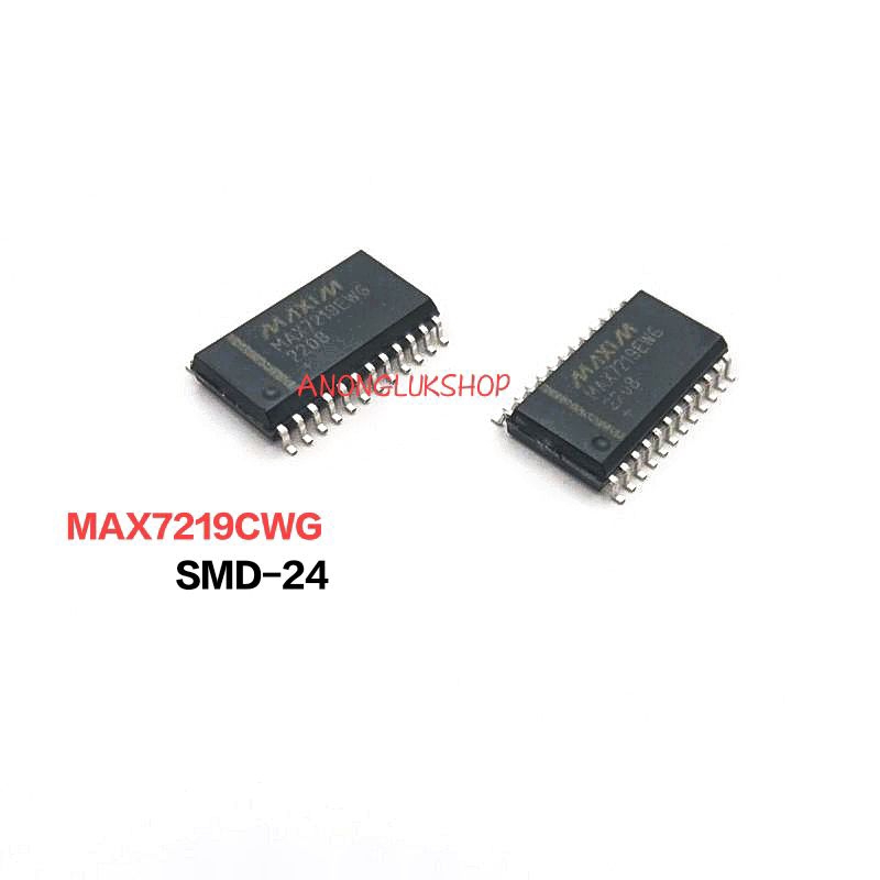 1ตัว MAX7219CWG IC MAX7219 SMD-24 Analog Devices - LED Driver, 4V to 5.5V input, SOP-24 | Shopee ...