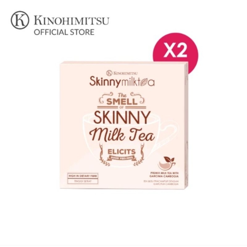 Kinohimitsu 2 Box x 14's Skinny Milktea Drink Powder New | Shopee Thailand