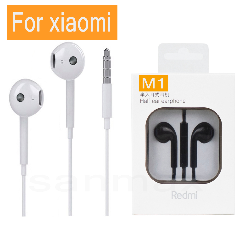 หูฟัง xiaomi m1 3.5mm ไมโครโฟนในตัว ช่องสัญญาณซ้ายและขวา สำหรับ android ...