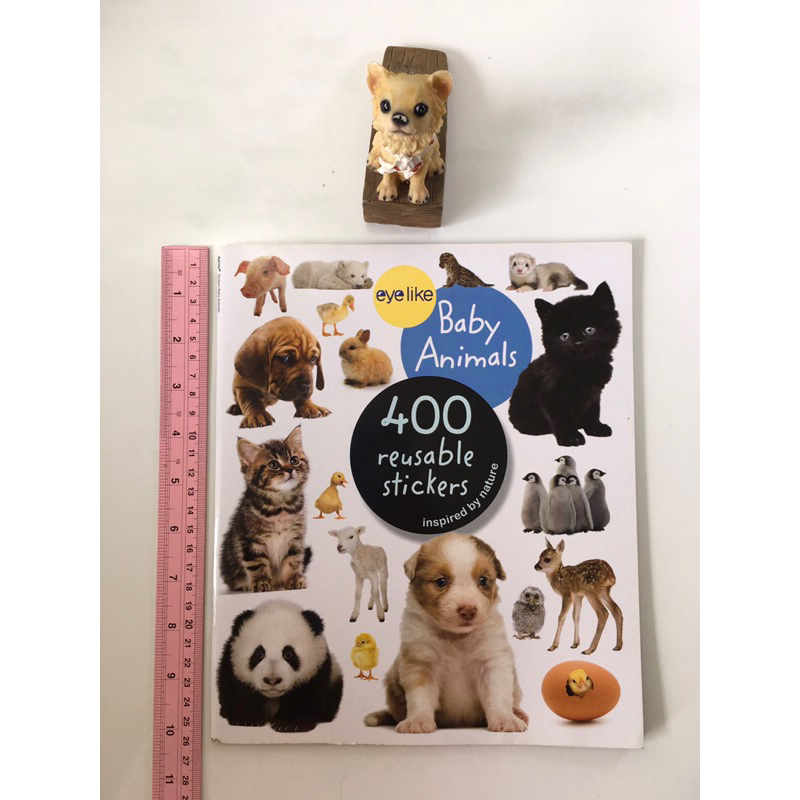 Baby animals 400 reusable stickers หนังสือภาษาอังกฤษมือสองปกอ่อน ...