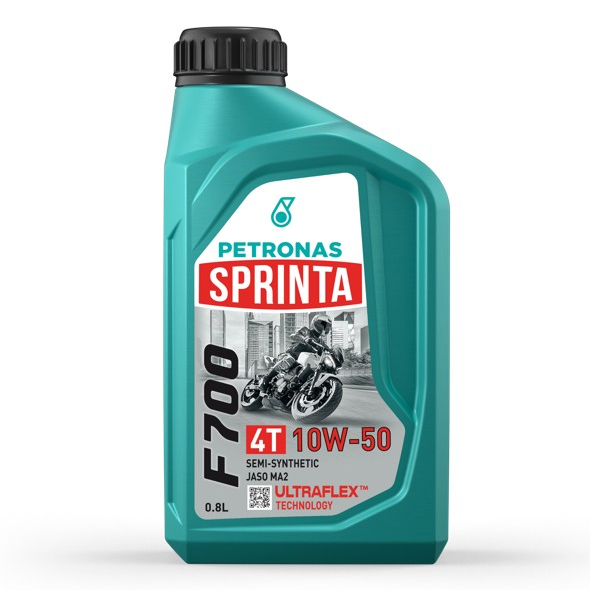 น้ำมันเครื่อง Petronas Sprinta F700 10W-40, 15W-50 (0.8 - 1 L) JASO MA2 ...