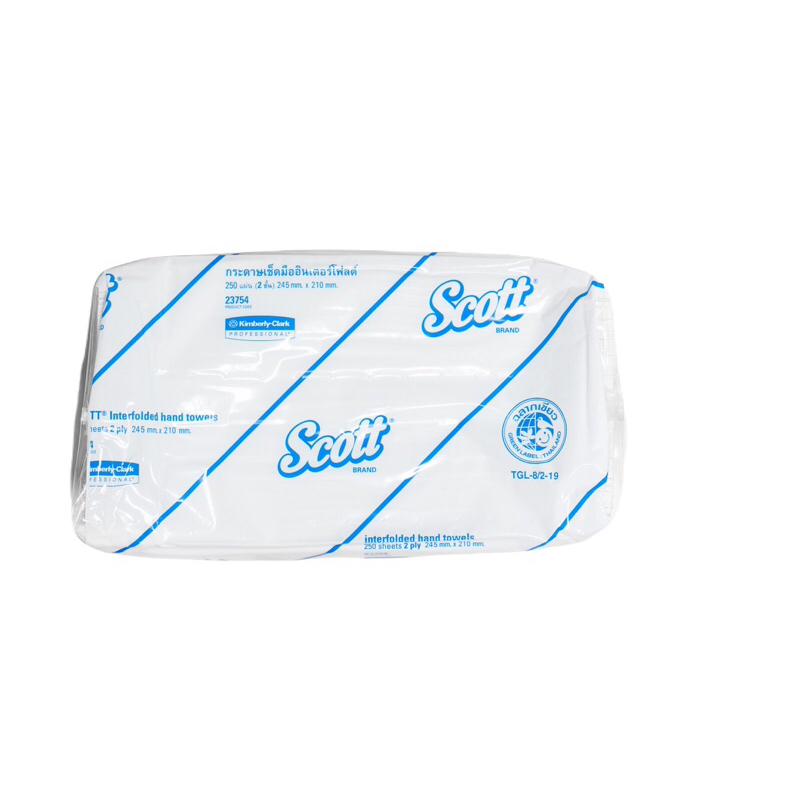 23754 กระดาษทิชชู่ Scott กระดาษเช็ดมือ scott interfold hand towels 250 ...