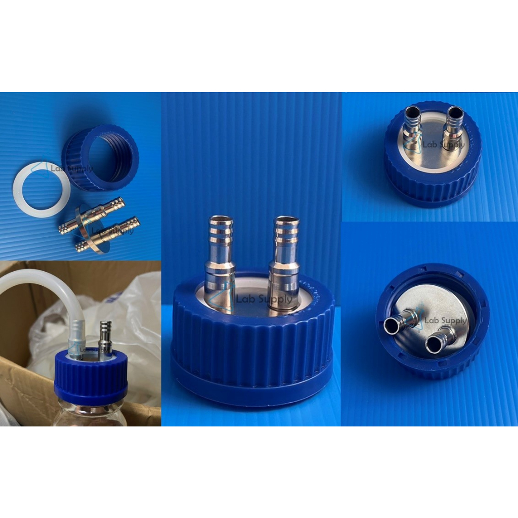 ชุด Bioreactor (ฝาปิด GL45 Screw cap with seal silicone with hose ...