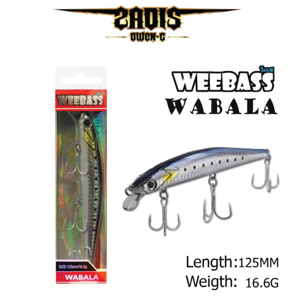 WEEBASS LURE (เหยื่อปลั๊ก) - รุ่น WABALA SINKING / | Shopee Thailand